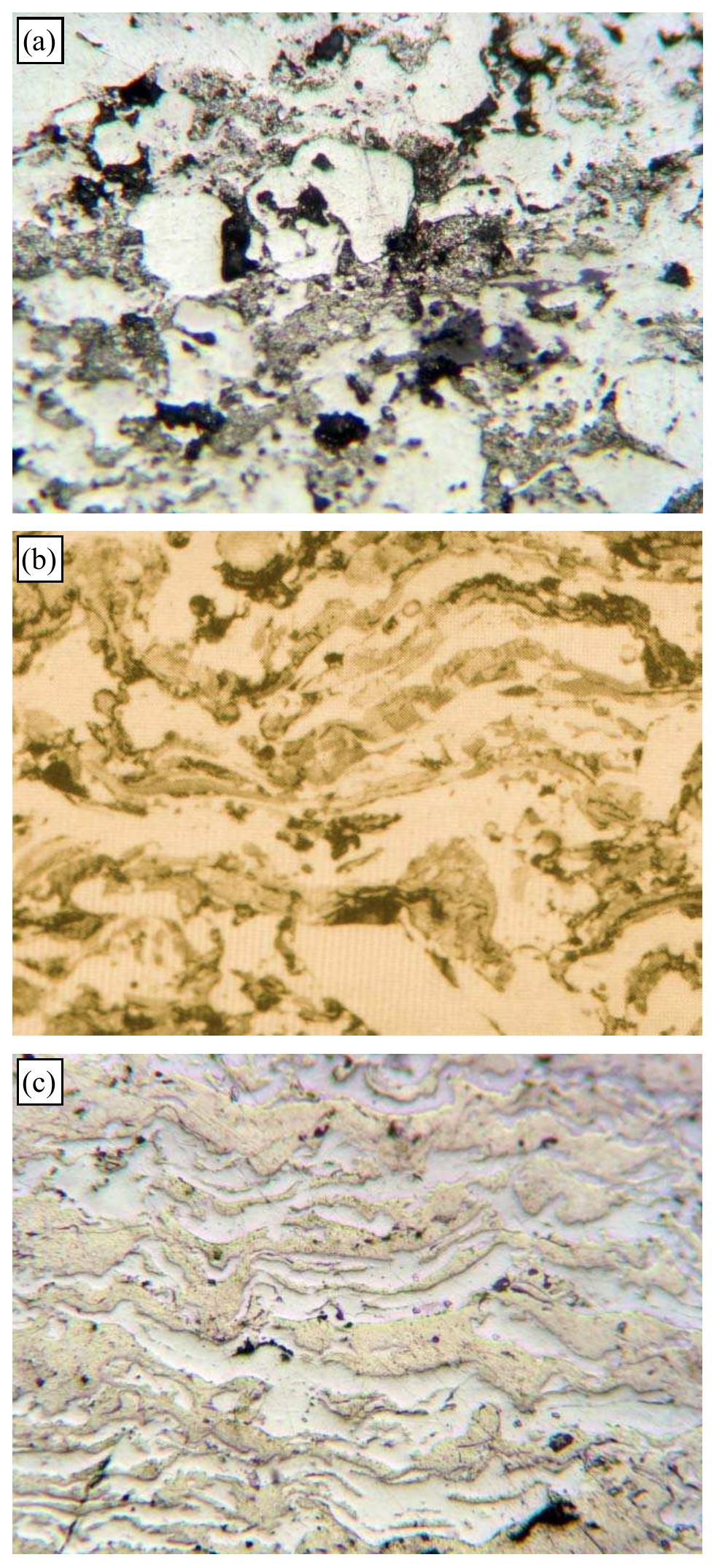 Om cross-section micrograph of the coatings obtained with: