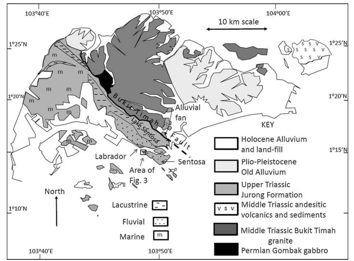 Geological map of singapore (after lee and zhou (2009))