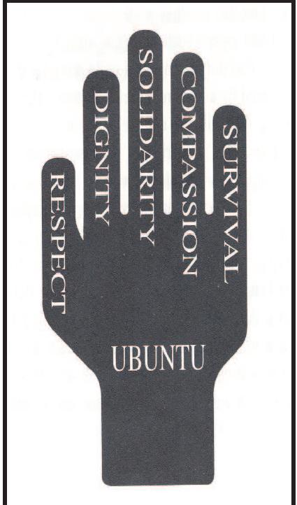 [he shared values of ubuntu and batho pele at the heart of