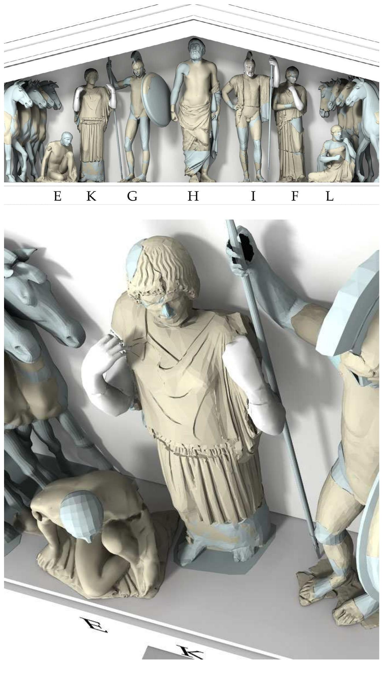Figure 11 - Reconstructions of the East Pediment of the