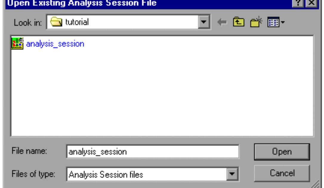 From the \tutorial folder, select