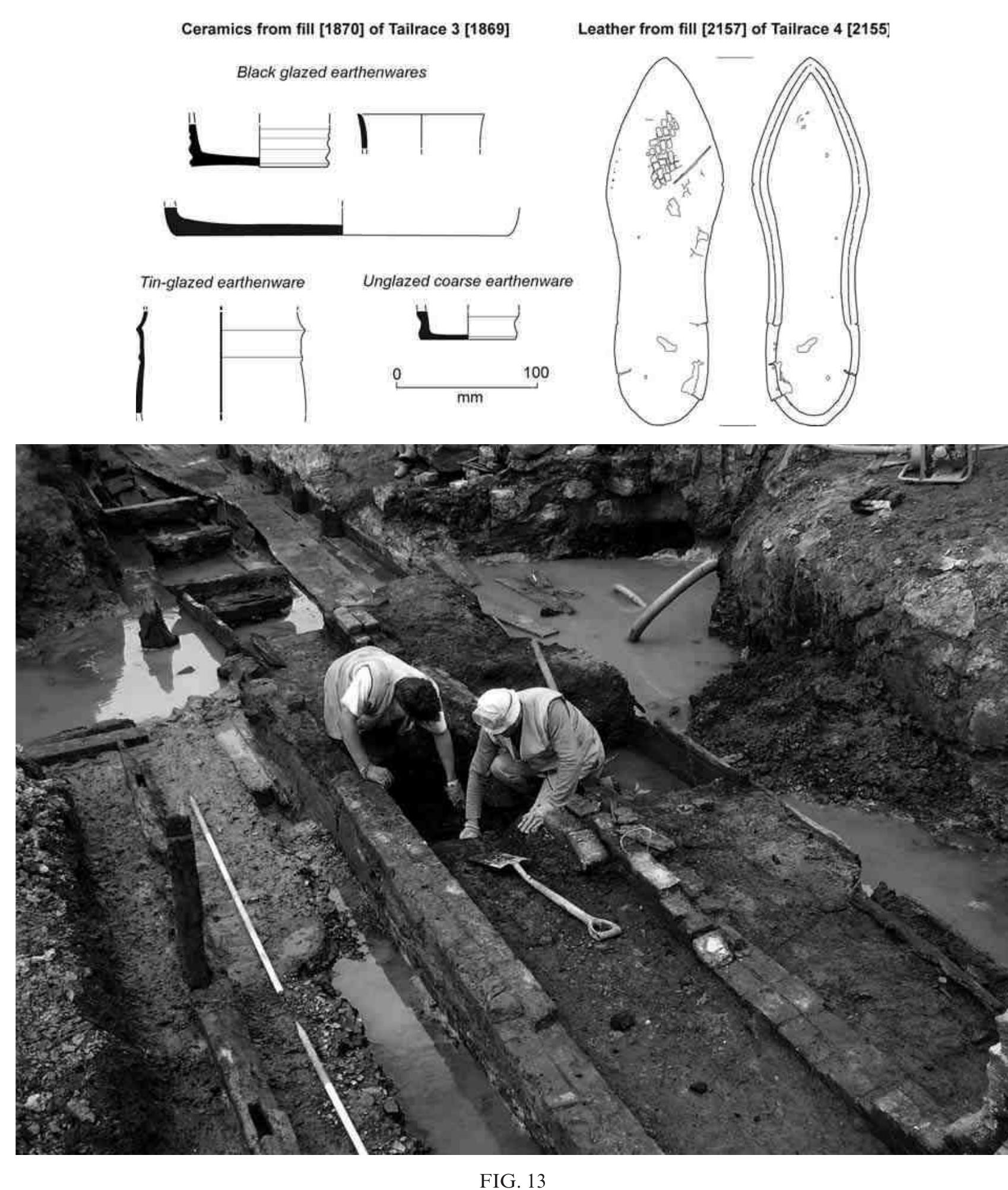 Wednesbury forge: culverting the tailraces during phase iii.