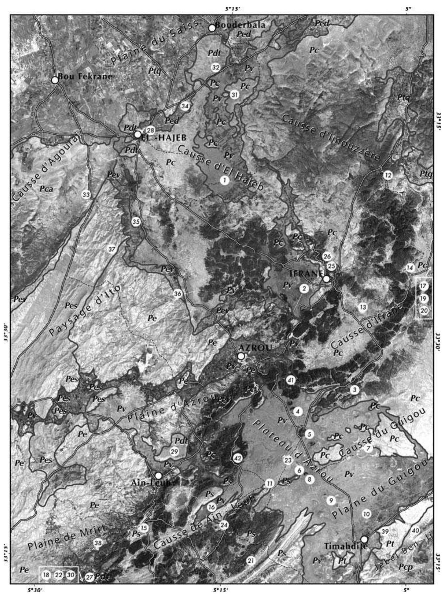 Processes and quiescent pleistocene volcanic activity.