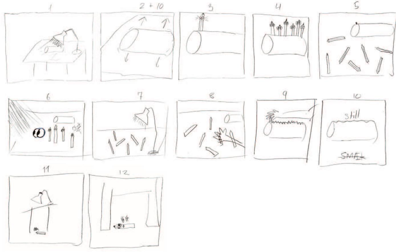 The storyboard reproduced above is approximately 30% of its
