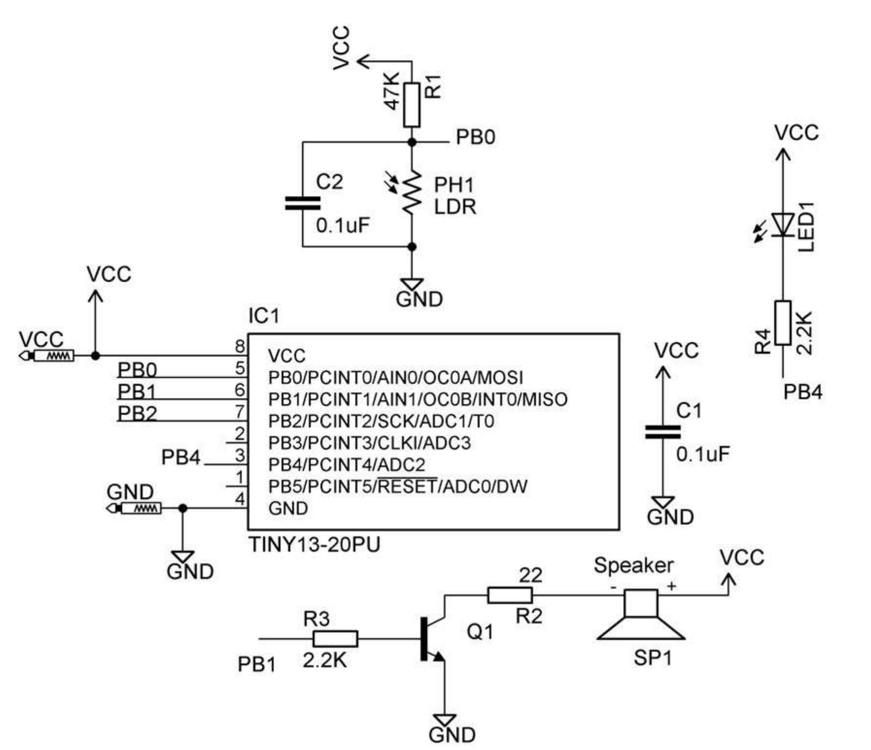 -12 | schematic diagram of the fridge alarm pin change