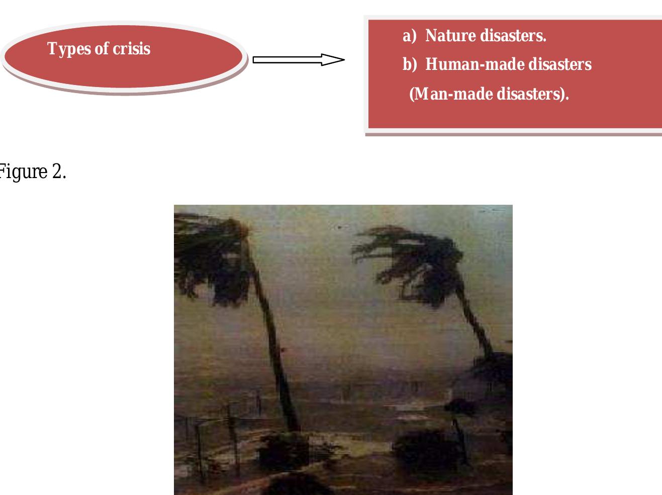 There are several different types of crises that could occur