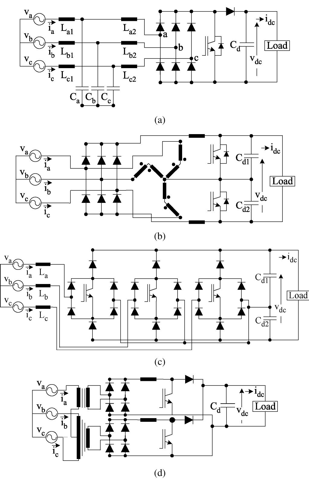 (a) single-switch unidirectional boost converter. (b)