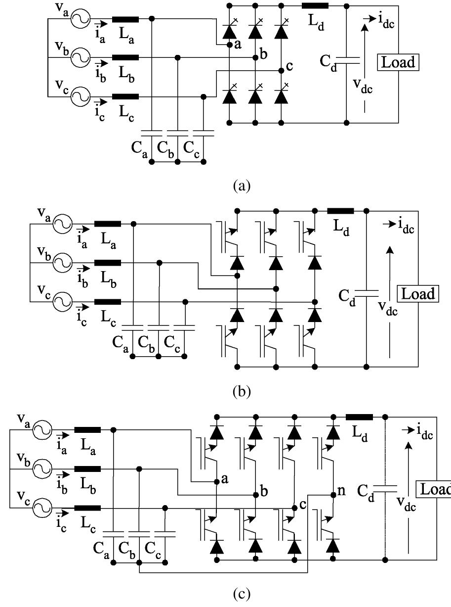 (a) gto-based bidirectional buck converter. (b) igbt-based