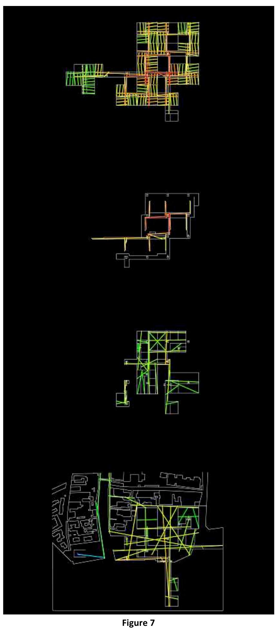 The axial analysis of spatial integration of the entire