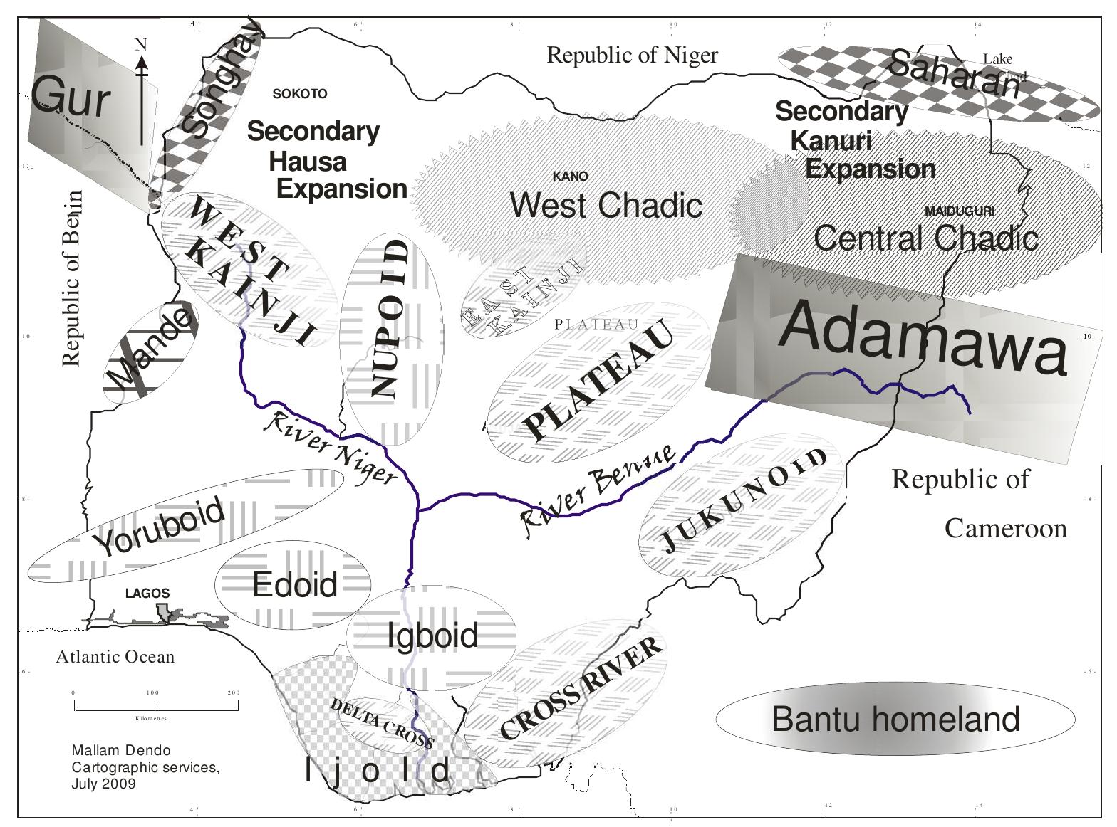 Map 6: ijoid and surrounding languages