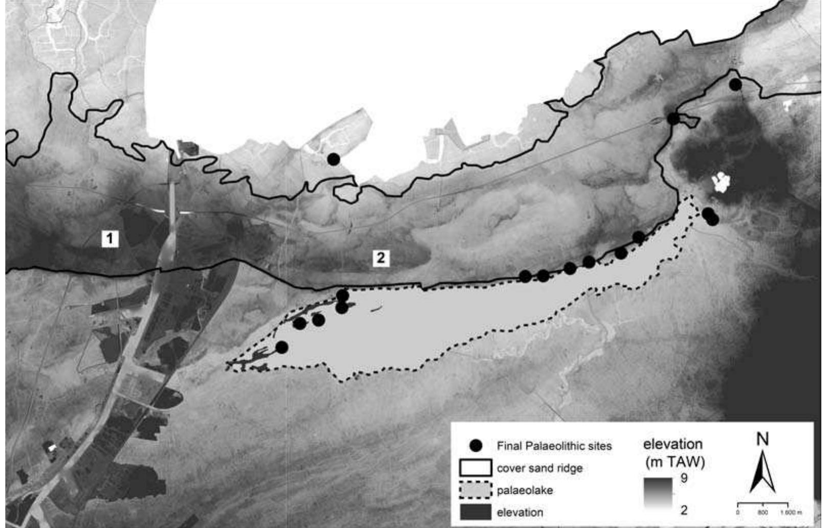 Simplified map showing the maximum extent of the moervaart