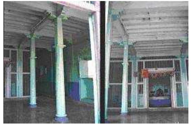 A hie the podhi_ mandir, in panvel is a timber frame