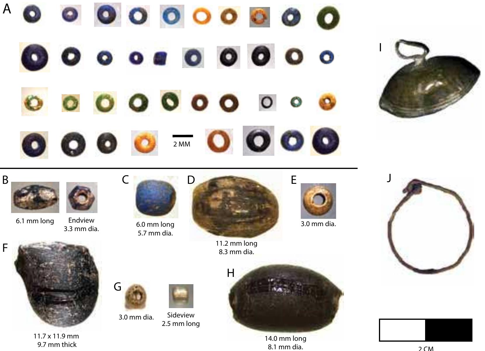 18. examples of personal group artifacts: small glass “seed”