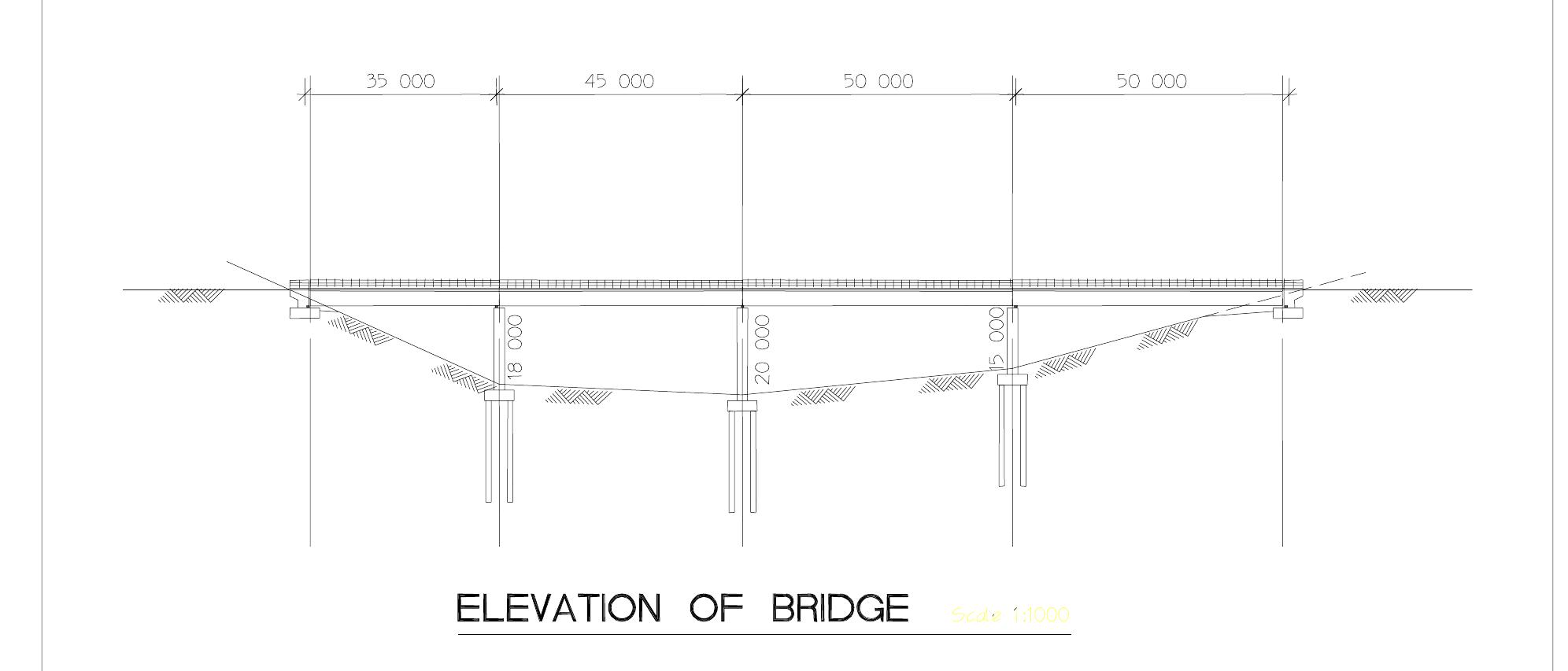 -1 : longitudinal section of bridge figure 15-2: transverse