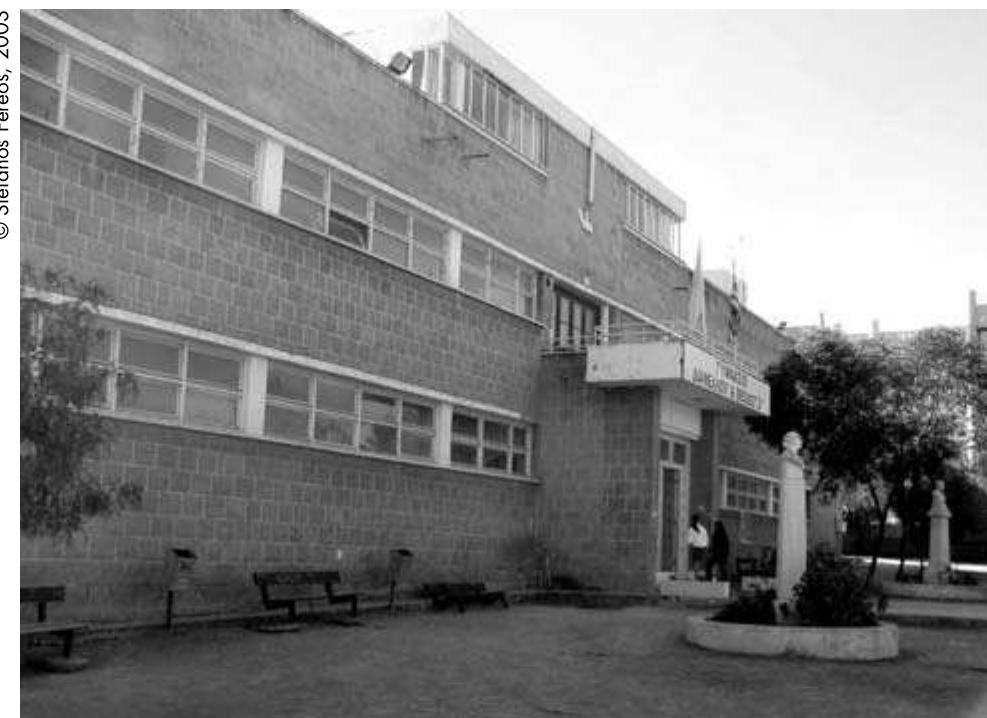 Polys michailides, orphanage building, view of the front
