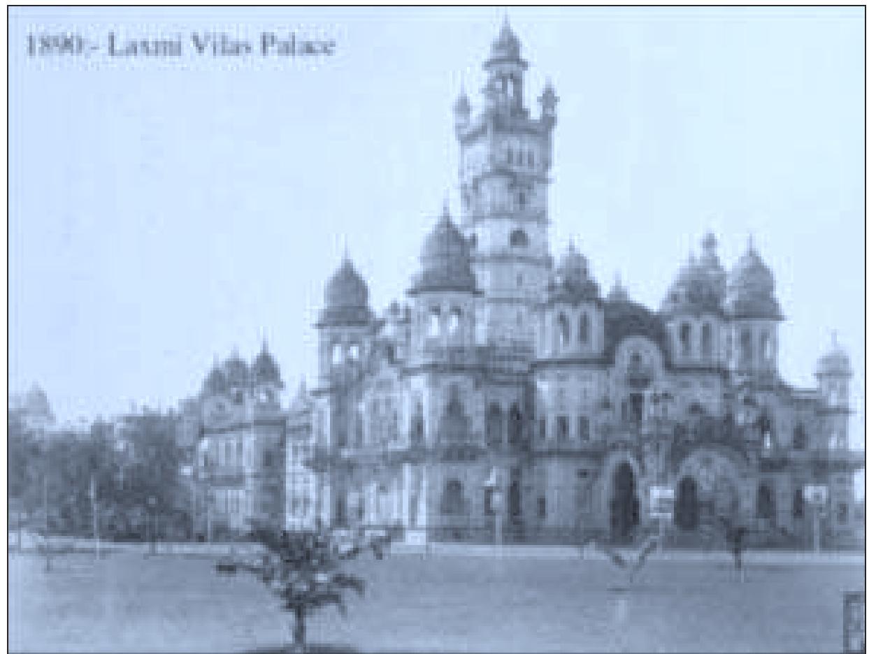 The laxmi palace is one of the finest examples of