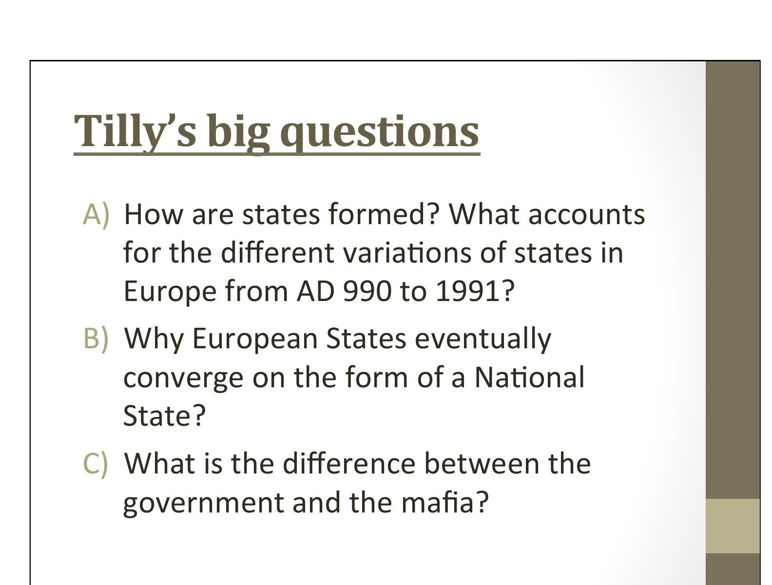 (PDF) Charles Tilly: On War and State-Making