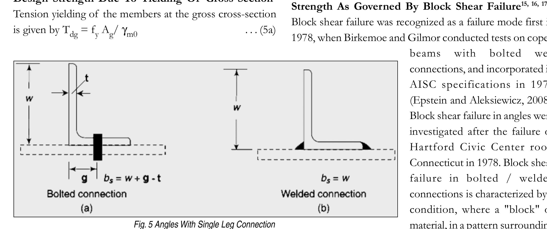 Figure 5 - Design of Steel Structures