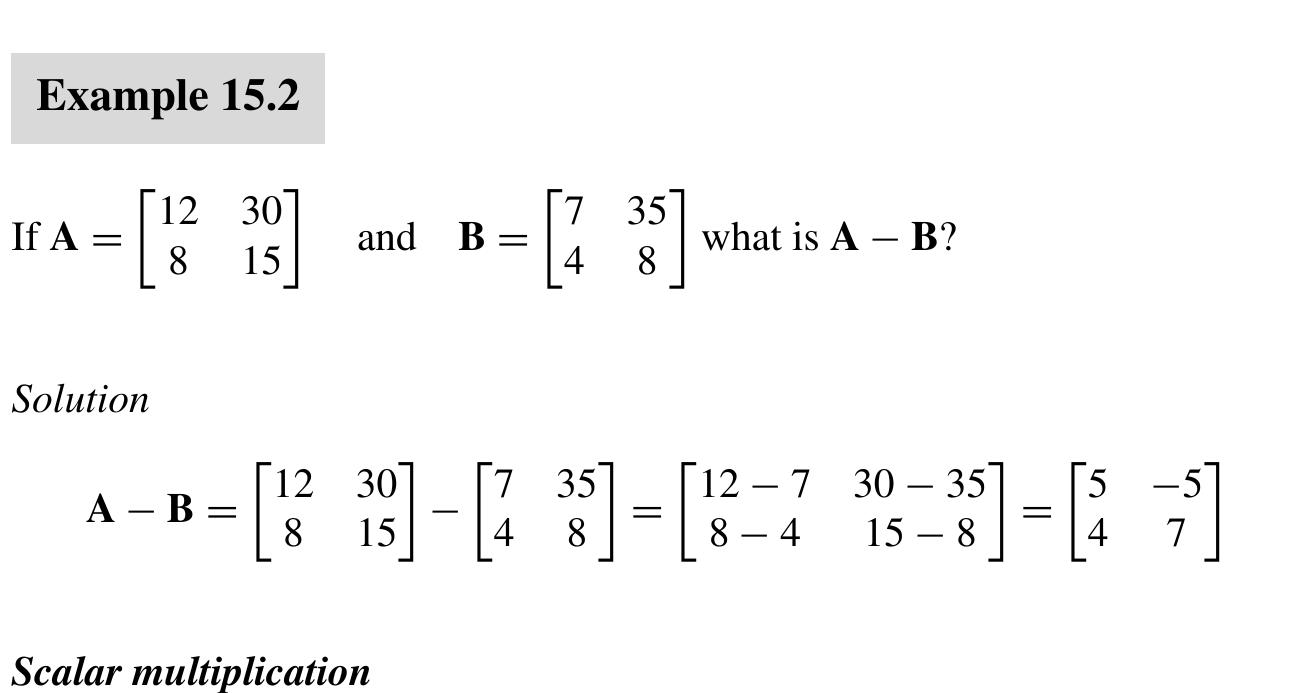 There are two forms of multiplication that can be performed
