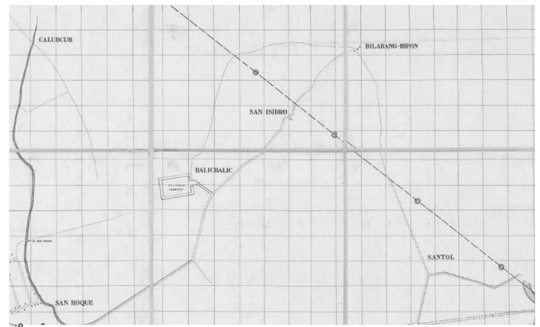Sampaloc boundary line of the city of manila. 1903 index map