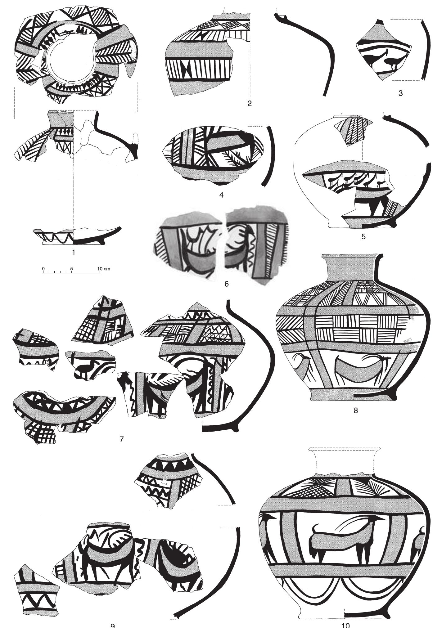 Pl. 3. bichrome/polychrome pottery of the early bronze age