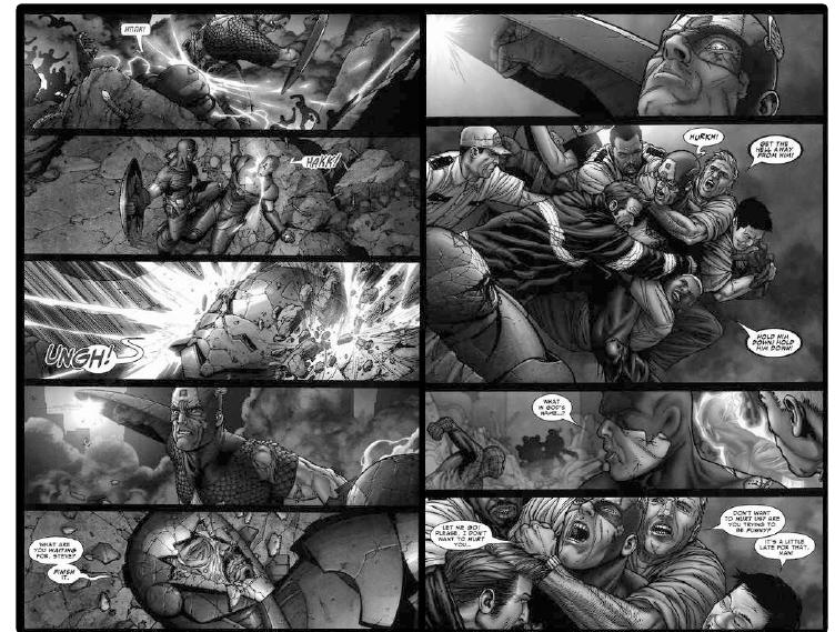 Figure 4 - from Marvel Comics' Civil War: An Allegory of
