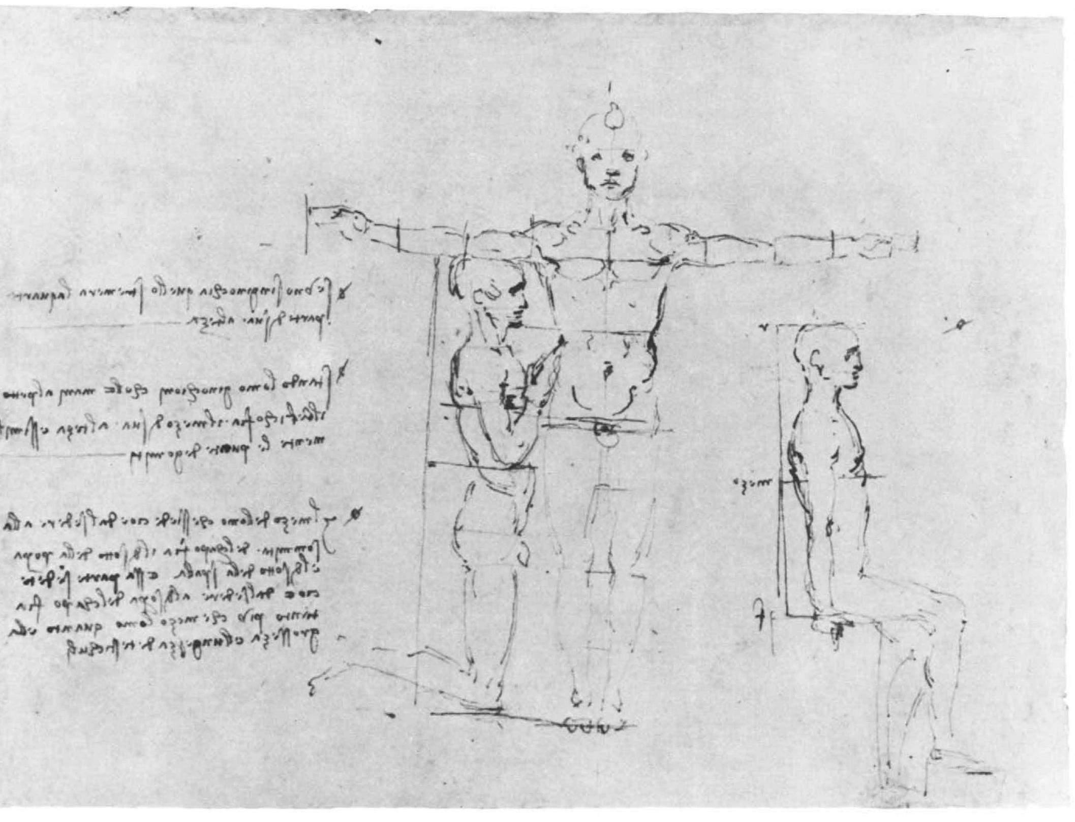 Figure 85 - Leonardo da Vinci : anatomical drawings