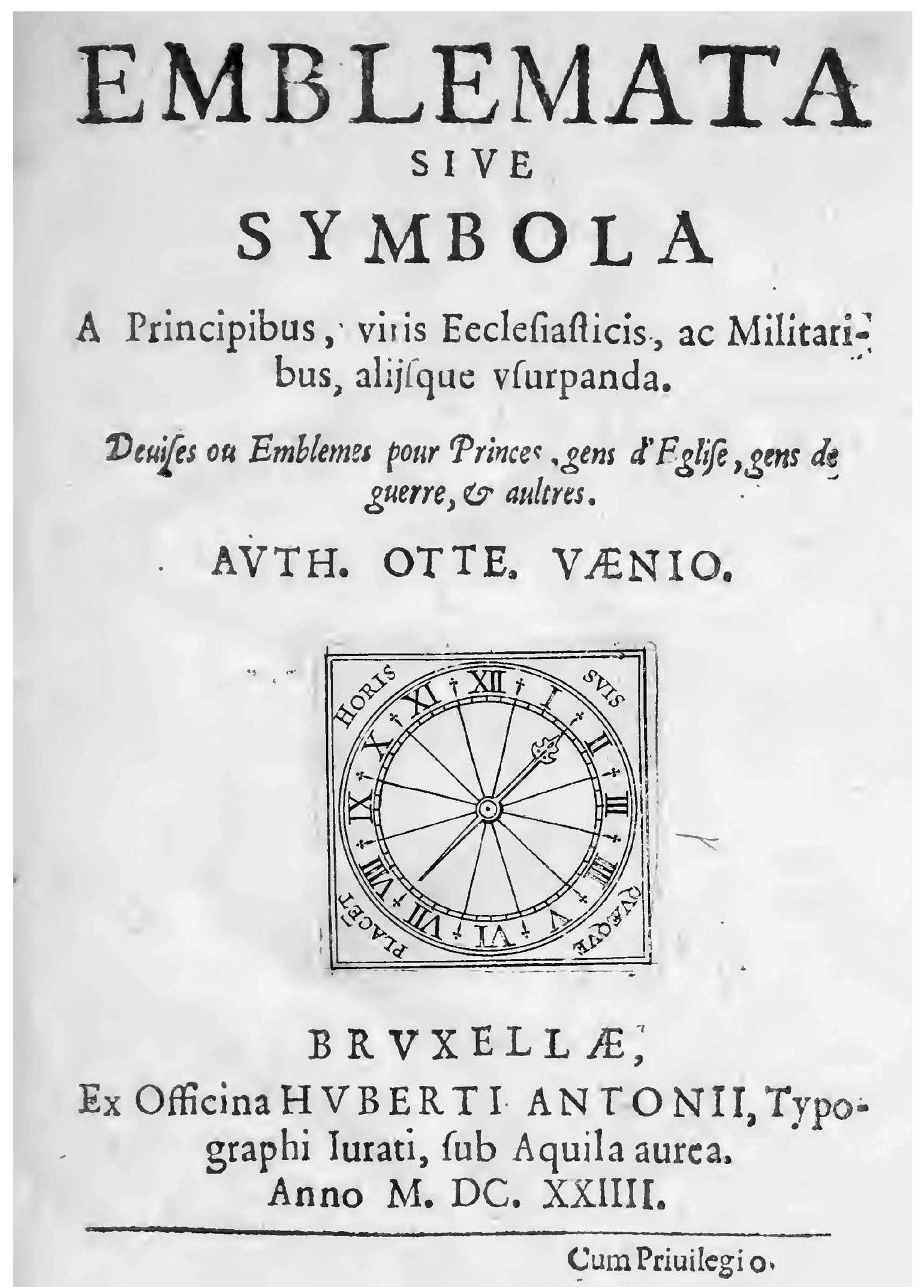 Figure 1 - Coining Neo-Stoic Hieroglyphs. From the Brussels