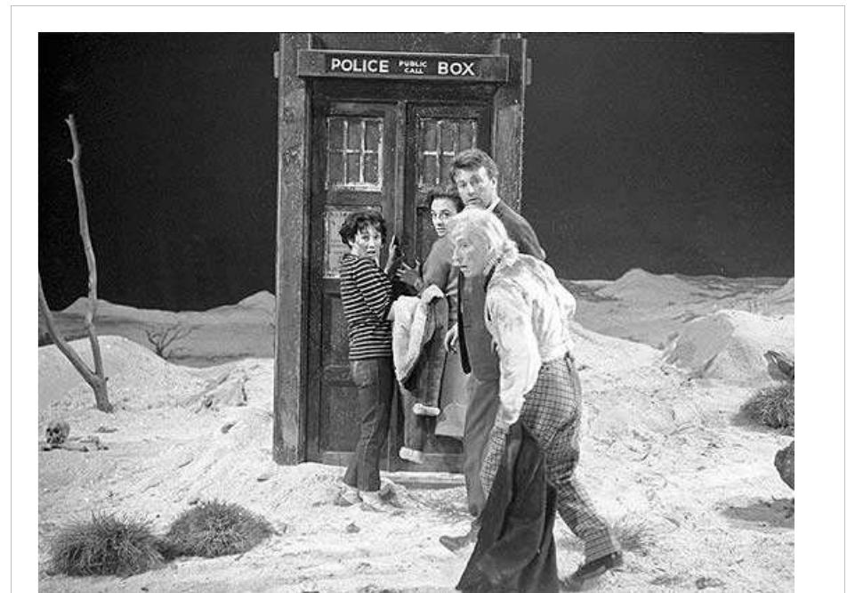 The cast from the first episode, an unearthly child: the