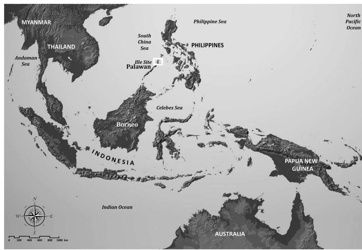Locational map of iile site (in box), palawan, south-western