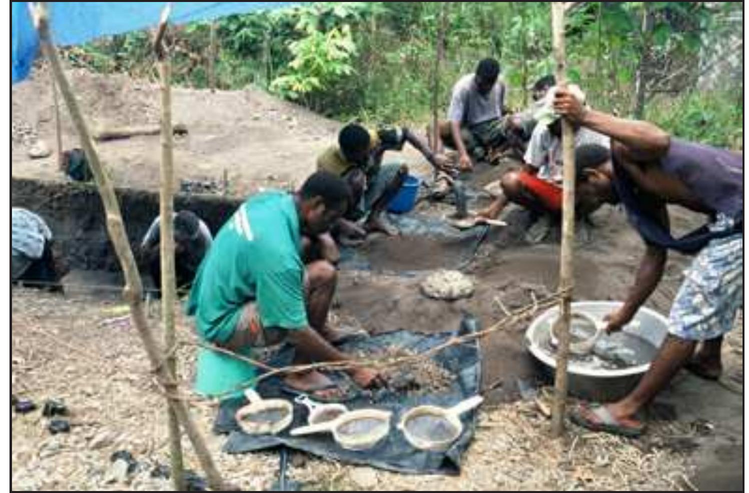 3. excavation, sieving and sorting, vao island 2003 years