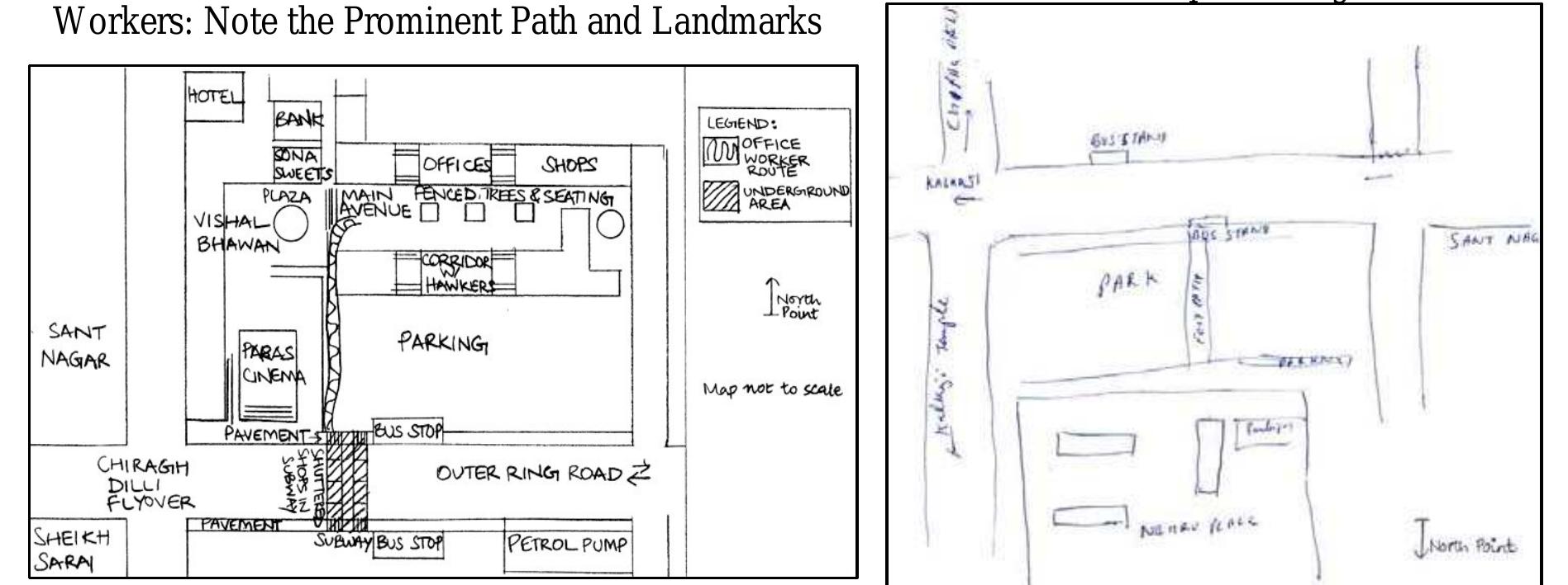 14 example of office worker’s map drawing most respondents