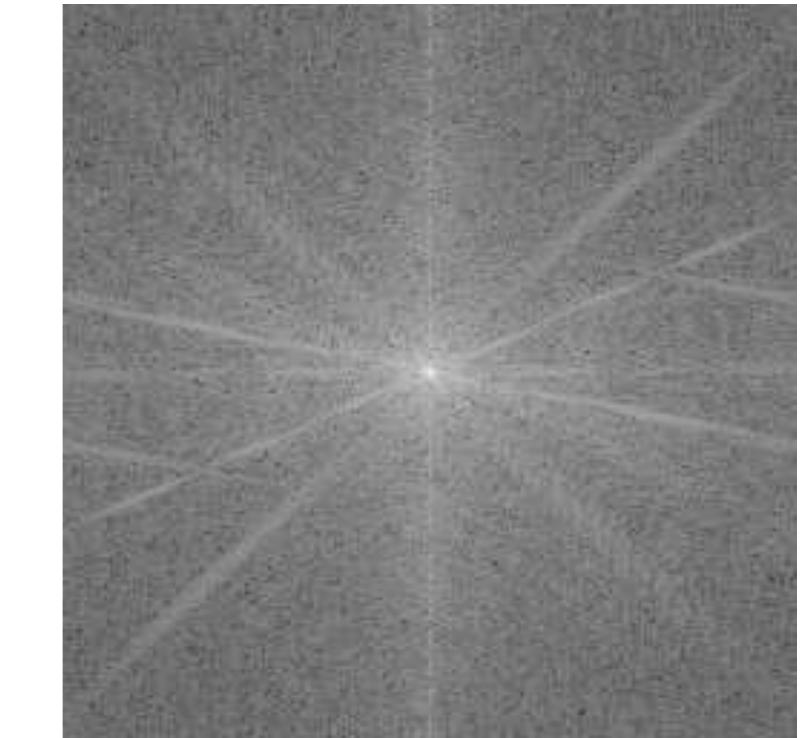 The cameraman image and its dft are shown in figure 4.13.