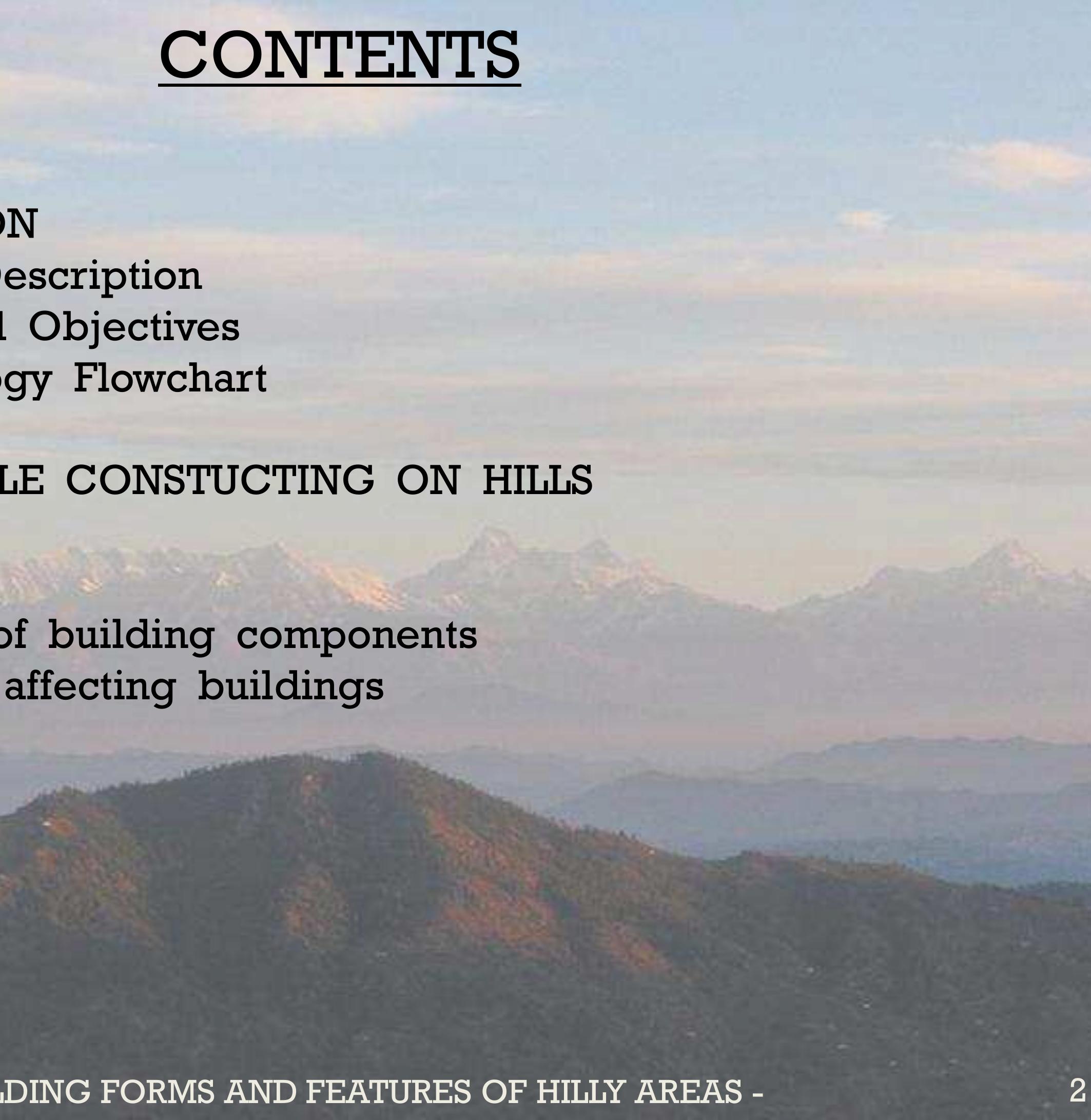 (PDF) BUILDING FORMS AND FEATURES ON HILLY AREAS