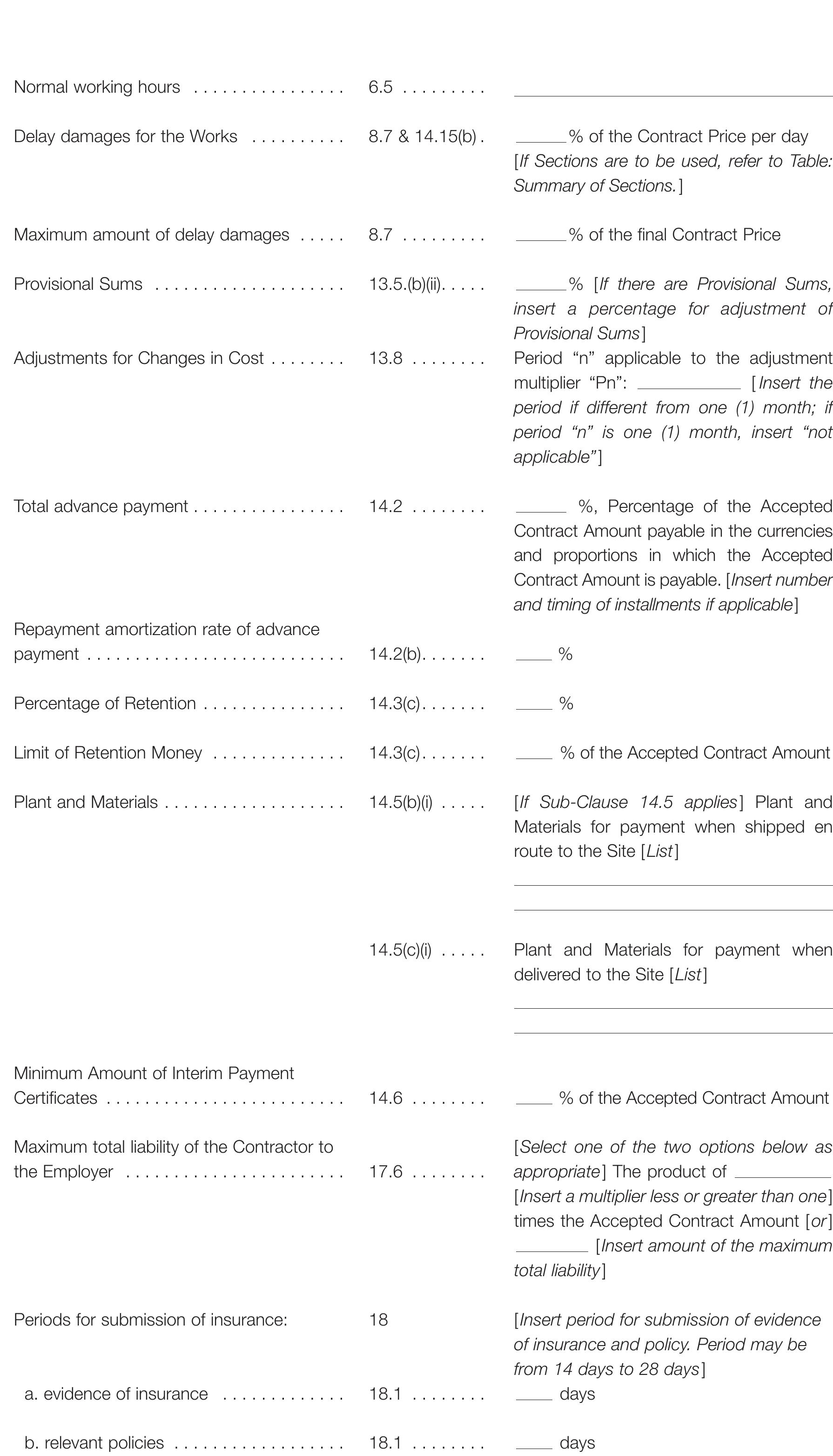 (PDF) Fidic Conditions Of Contract For Construction for Building and ...