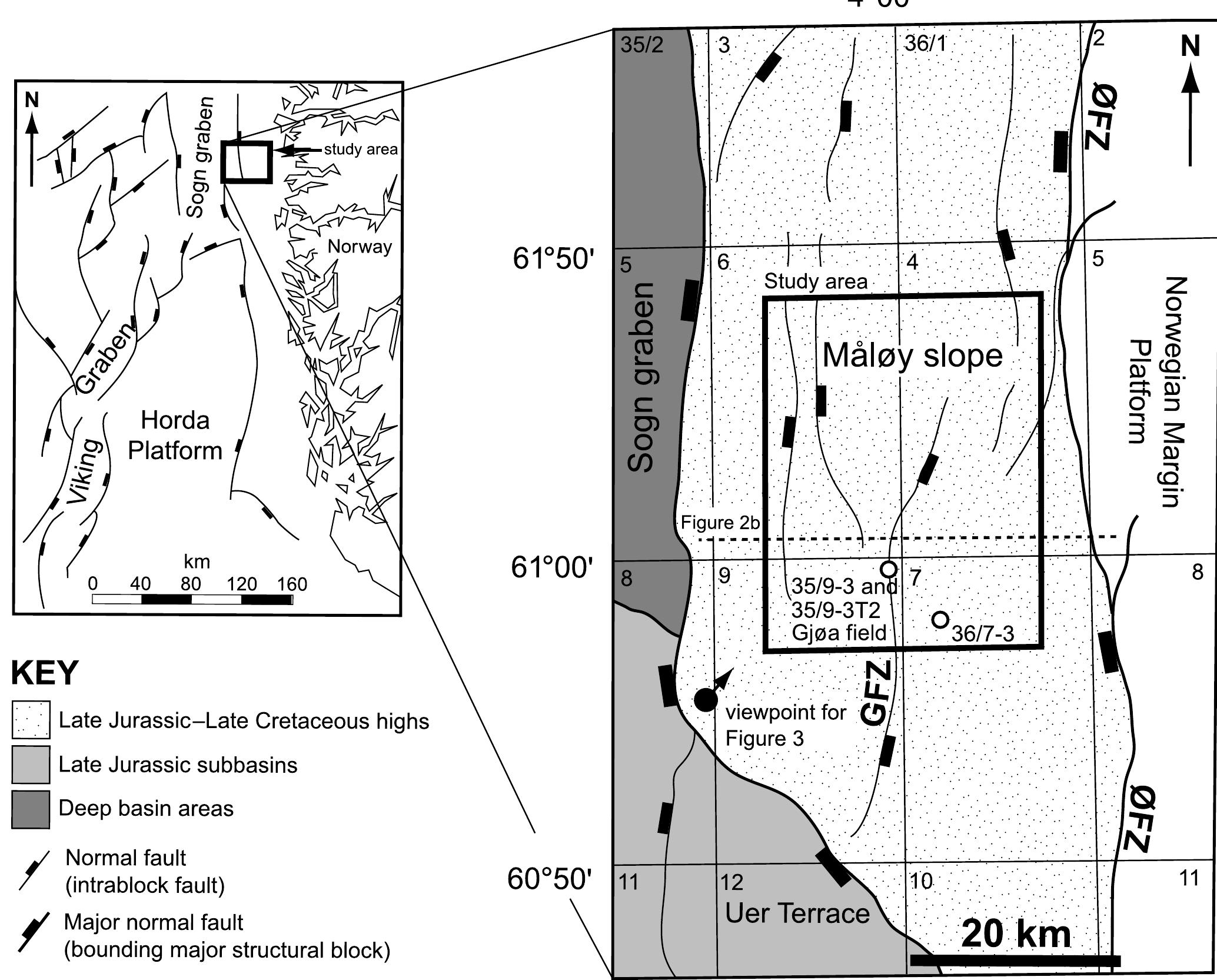 E 1. simplified structural map of the malay slope area