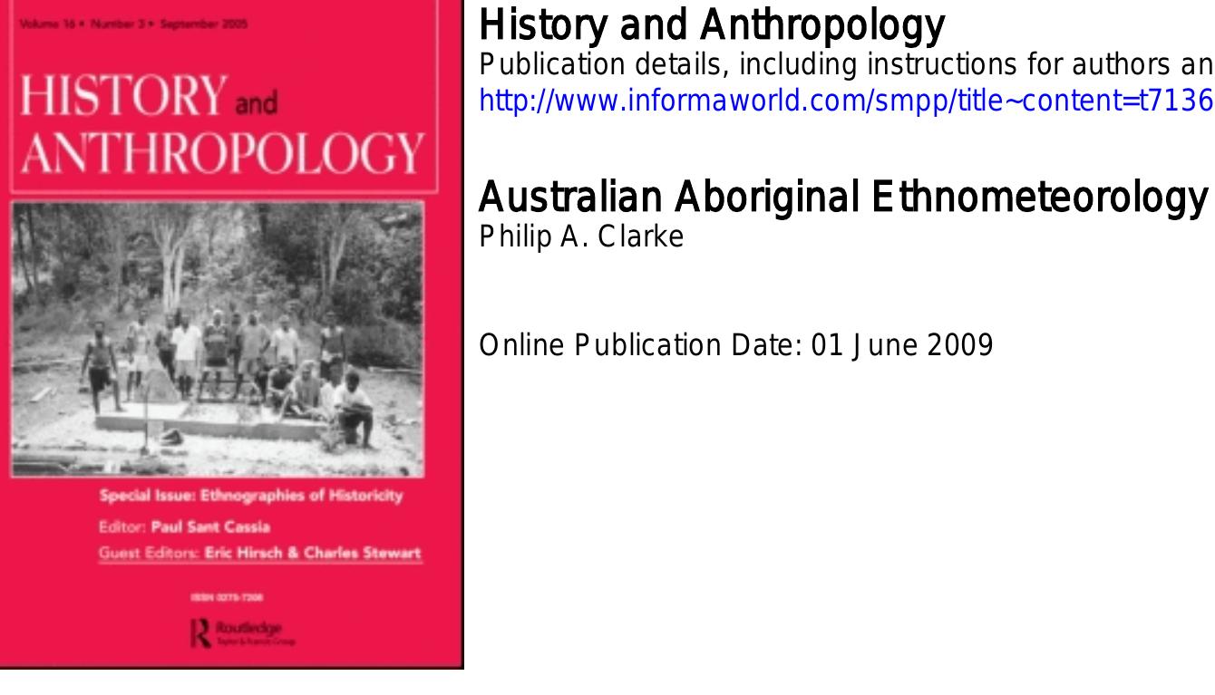 Figure 1 - from Clarke, P.A. 2009. Australian Aboriginal