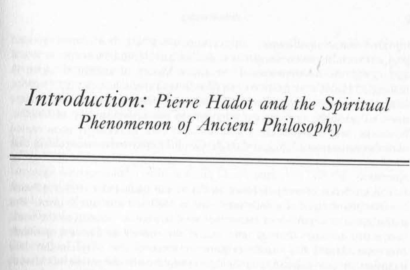 (PDF) philosophy as a way of life by hadot