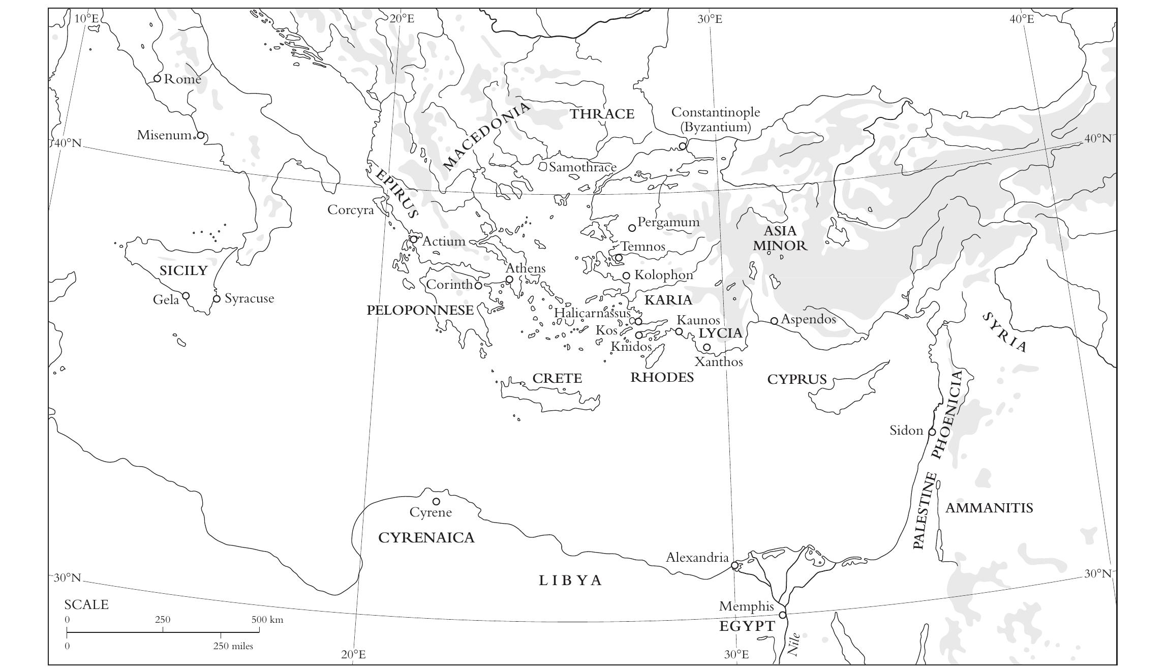 Map 3. the eastern mediterranean