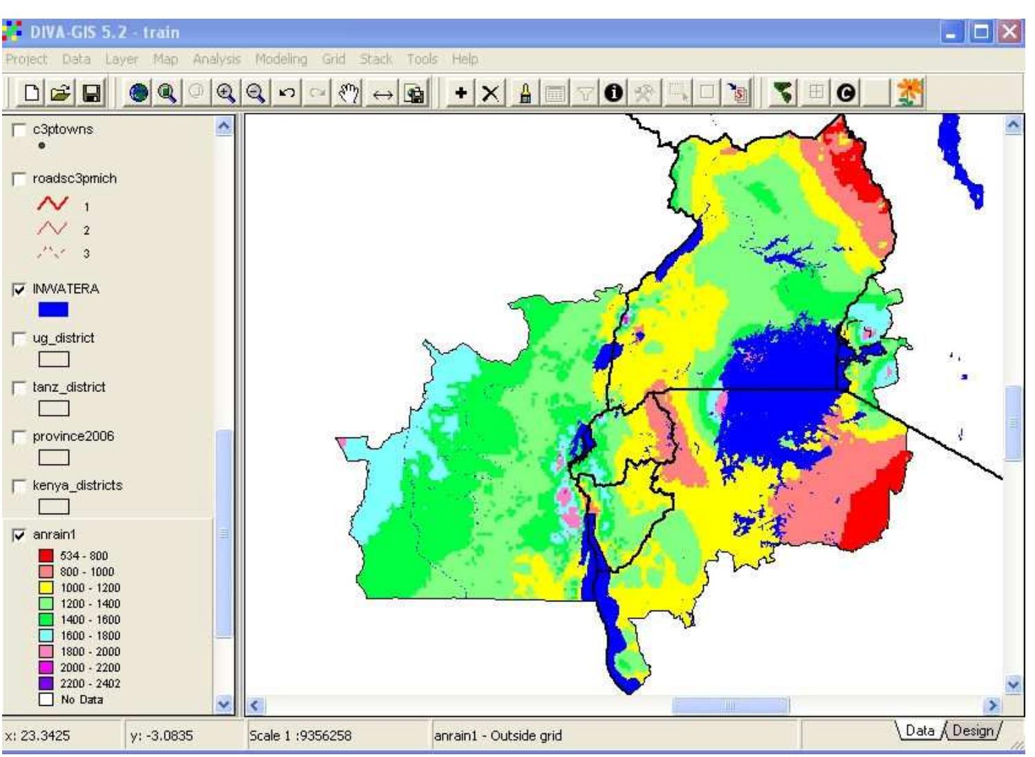 14. map of mean annual rainfall in c3p countries with new