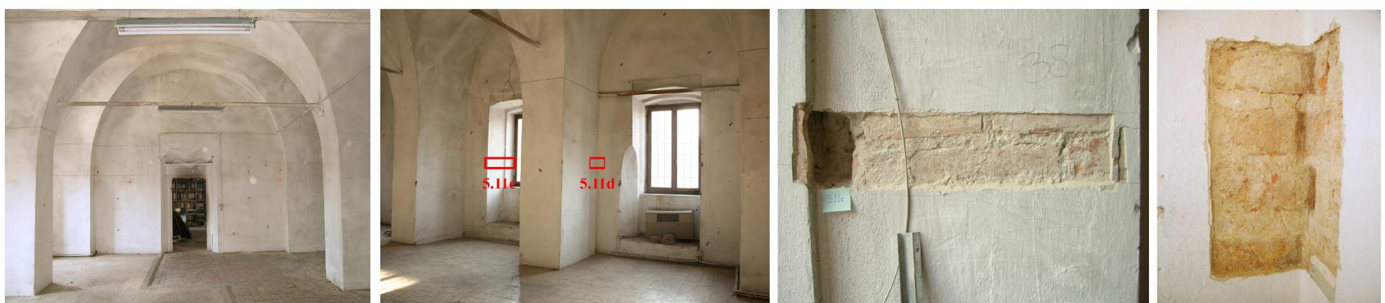 From left to right: pictures of the rectangular room on the