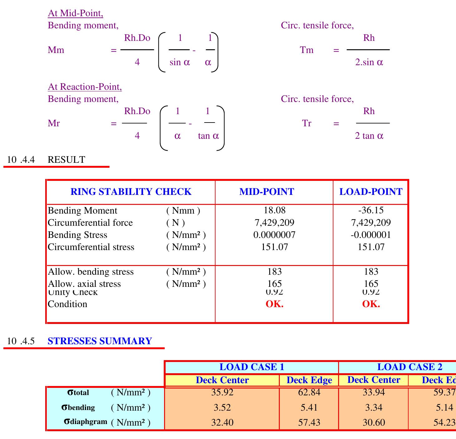 (reference to roark's formulas for stress and strain, 7th