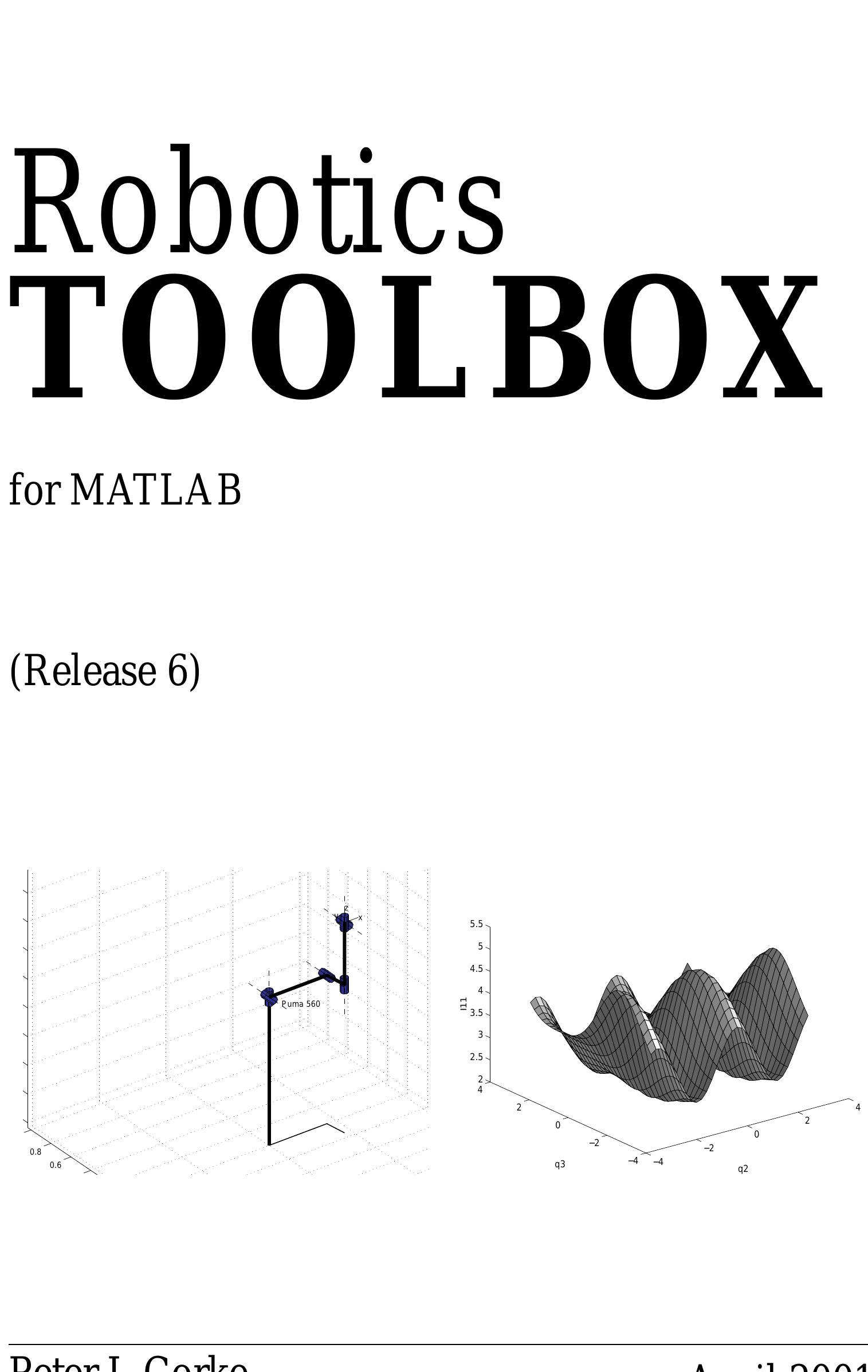Figure 1 - Robotics TOOLBOX for MATLAB