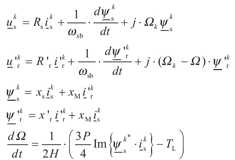 2.7.2. stationary reference frame equations. block diagram