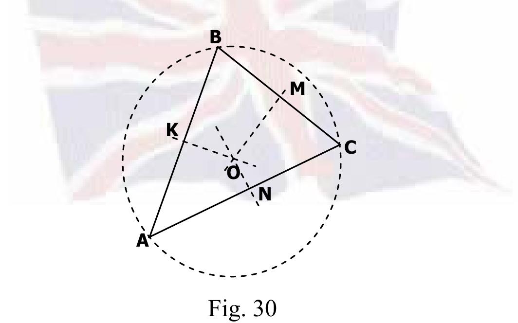 In an acute-angled triangle this point lies inside of the