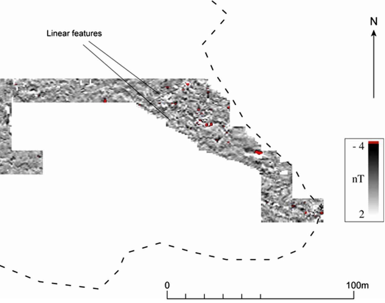 Vumba kuu: interpretive map of the magnetometry results,