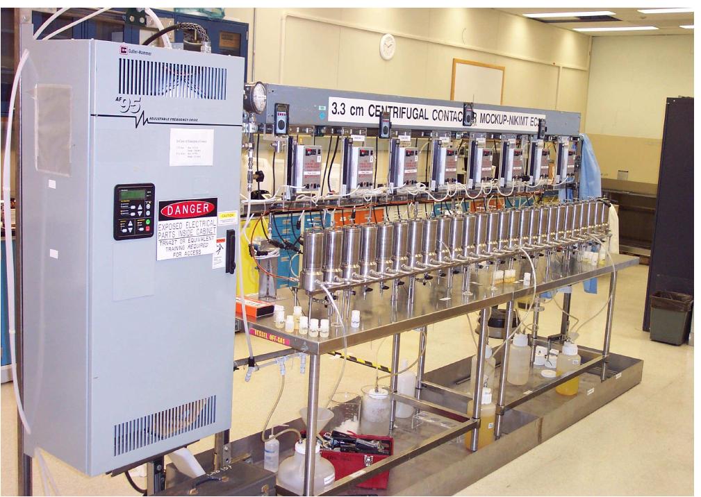 Flowsheet testing of the fpex process for separating cs and