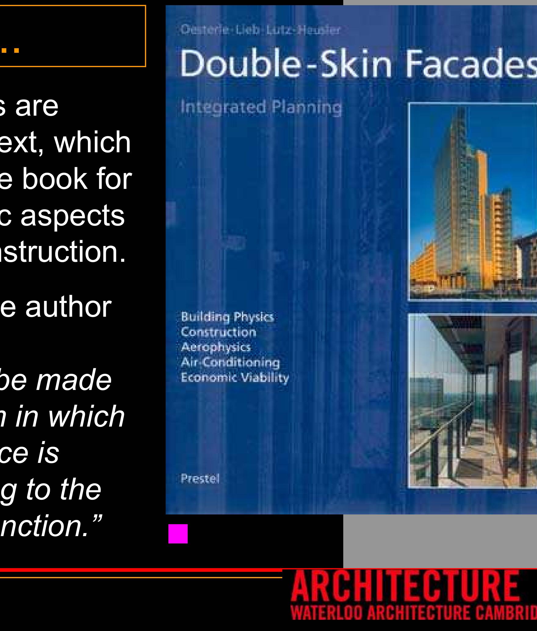 (PDF) Pros and Cons of Double Skin Envelope Systems