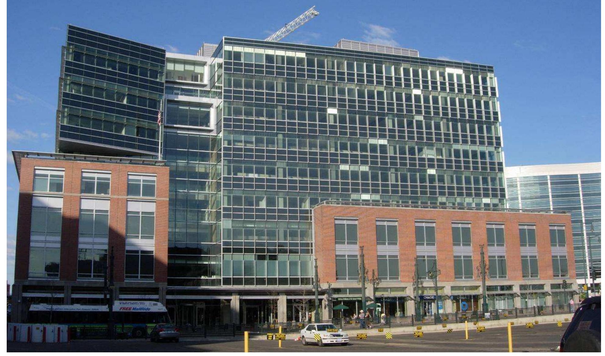 The epa building (figure 2) is a 9 story structure with an