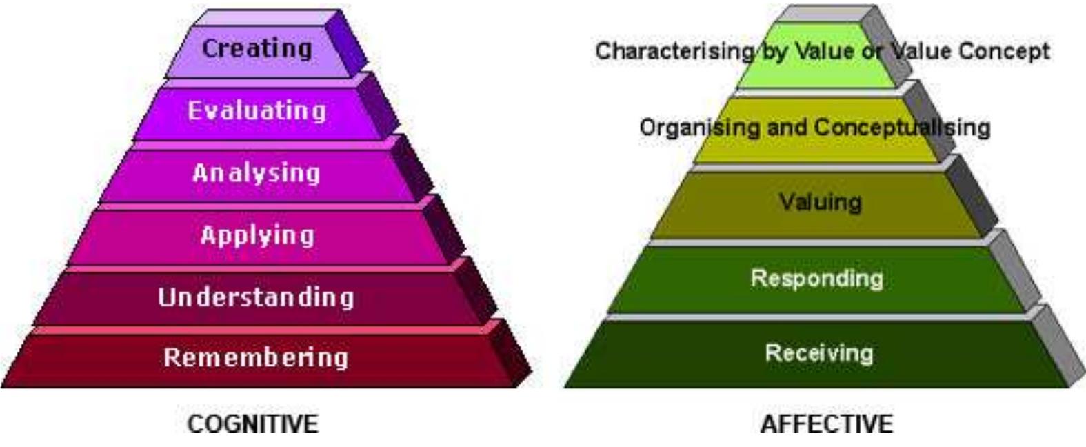 Bloom’s revised taxonomy of learning objectives for